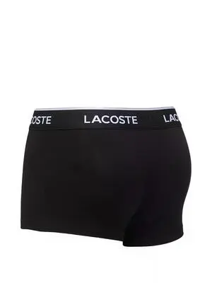 Lacoste Logo-waistband Trunks - Black