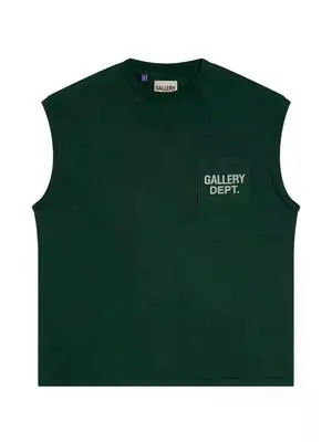 GALLERY DEPT. Logo-print Sleeveless T-shirt - Green
