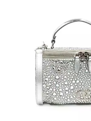 Valentino Garavani Vlogo Signature Crystal-embellished Vanity Case Mini Bag