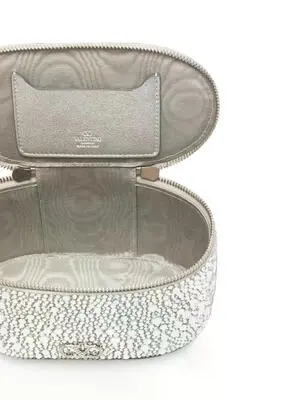 Valentino Garavani Vlogo Signature Crystal-embellished Vanity Case Mini Bag