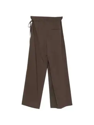 ALYSI Wrap-front Wide-leg Trousers