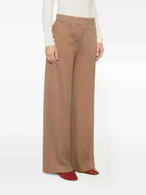 Max Mara Camel Wide-leg Tailored Trousers