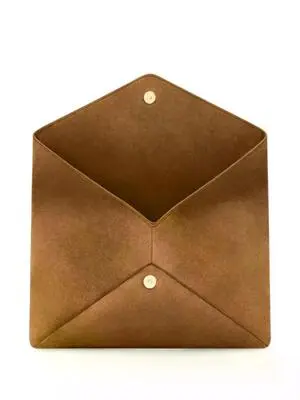 Saint Laurent Cassandre Large Envelope Pouch In Suede