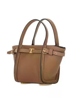 TOD'S T Signature Shopping Bag In Leather Mini