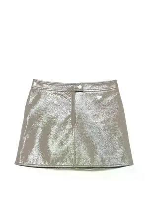 COURREGES Vinyl Mini Skirt - Grey