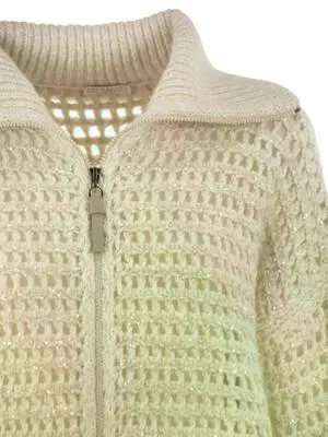 Brunello Cucinelli Sequin-embellished Openwork Cardigan
