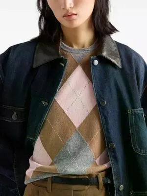Prada Argyle Cashmere Sweater