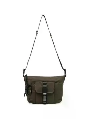 A.p.c. Messenger Bag With Buckle Fastening - Brown