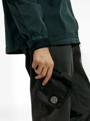 Stone Island 9500004 Double Coated Cotton Ripstop - Black