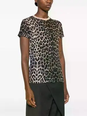BASERANGE Leopard-print T-shirt