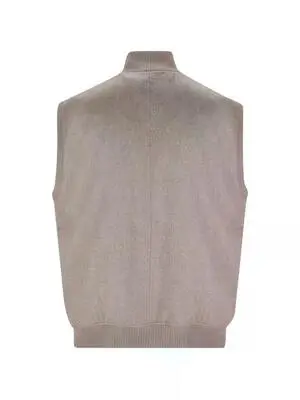 Brunello Cucinelli Ribbed-trim Button-up Gilet