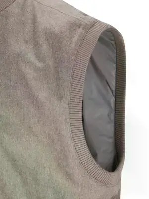 Brunello Cucinelli Ribbed-trim Button-up Gilet