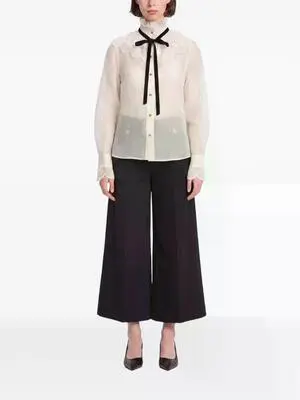 Zimmermann Lace-trim Pussy-bow Shirt