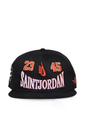 JORDAN Logo-embroidered Snapback Cap - Black