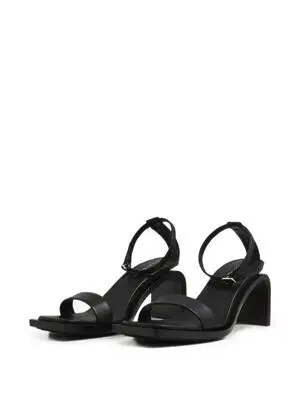 COURREGES Stream Leather Heeled Sandals