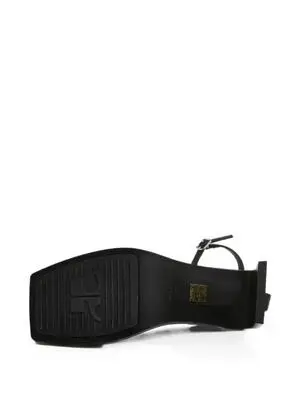 COURREGES Stream Leather Heeled Sandals