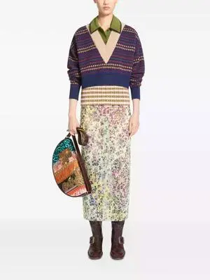 Dries Van Noten Large Embroidered Crossbody Bag