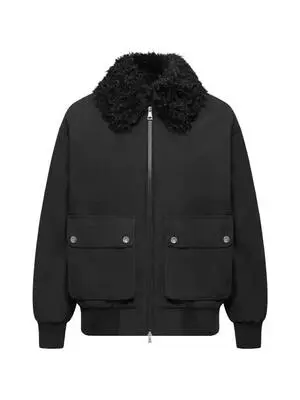 Moncler Rougequeue Shearling-collar Down Jacket