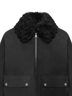 Moncler Rougequeue Shearling-collar Down Jacket