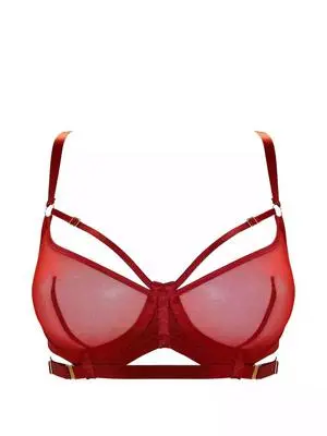 BORDELLE Signature Mesh Balconette Bra - Red