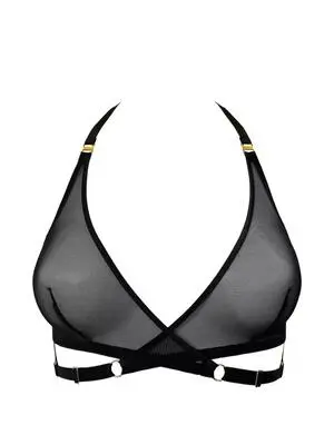 BORDELLE Signature Mesh Wrap Bra - Black