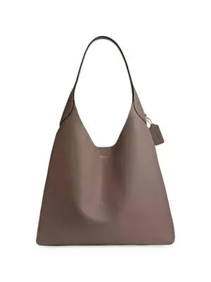 COACH Logo-stamp Leather Shoulder Bag