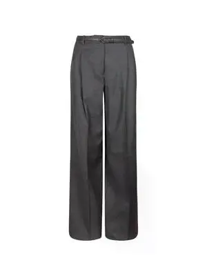 Max Mara Belted Pleated Trousers