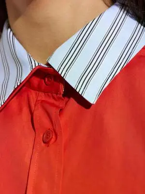 Loewe Contrast-collar Mini Shirt Dress
