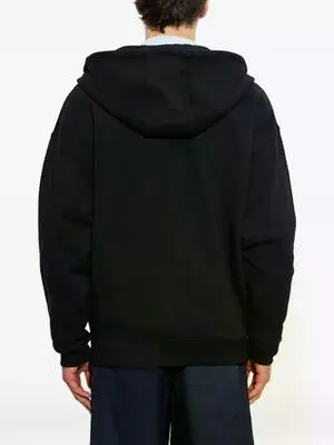 Loewe Logo-embroidered Zip-up Hoodie