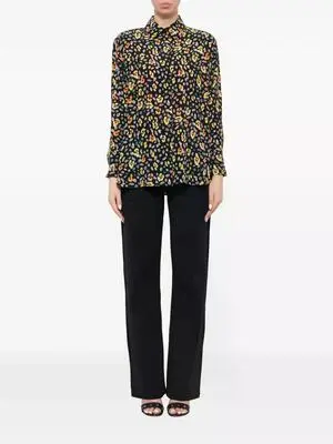 Givenchy Floral-print Long-sleeve Shirt