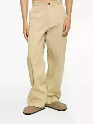 Loewe Embroidered-logo Cotton Trousers