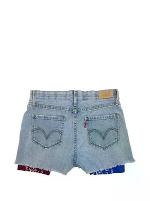 HTC LOS ANGELES Customised Levi's Bandana-insert Denim Shorts