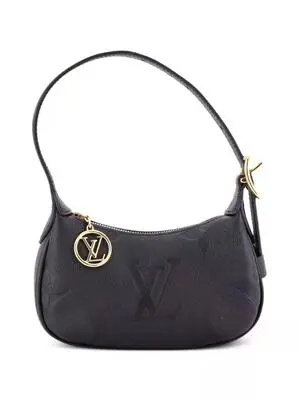 LOUIS VUITTON Monogram Empreinte Giant Mini Hobo Bag - Black