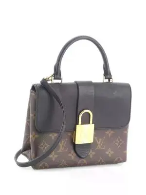LOUIS VUITTON Locky Handbag Monogram Canvas With Leather Bb Satchel