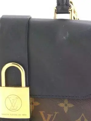 LOUIS VUITTON Locky Bb Satchel Monogram Canvas - Brown