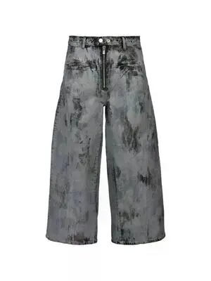 FILTH Waxed Baggy Jeans - Grey
