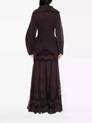 Zimmermann Ribbed-knit Panelled Sweater - Brown