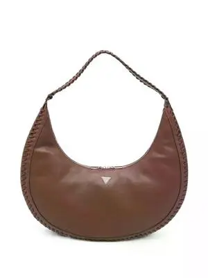Guess Whipstitch-trim Shoulder Bag - Brown