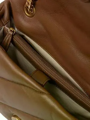 Pinko Medium Love Quilted Leather Shoulder Bag