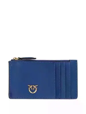 Pinko Love Birds-hardware Zipped Card Holder - Blue