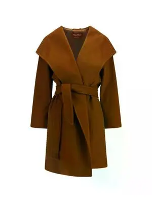 Max Mara Belted Shawl-collar Coat