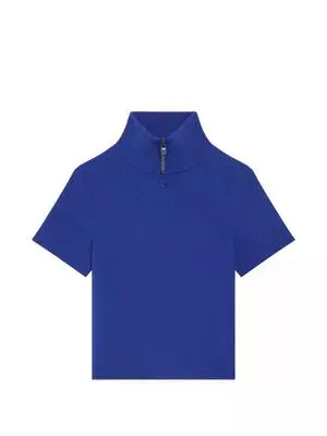 COURREGES Milano Knit Ribbed-collar Top