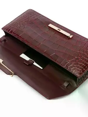 TOM FORD Lost Cherry Crocodile-effect Clutch Bag
