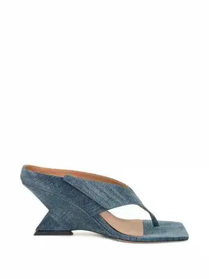 Attico Cheope Denim Sandals