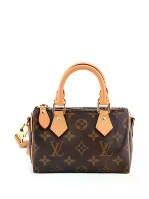 LOUIS VUITTON Speedy Bandouliere Nm Monogram Canvas Nano Bag - Brown