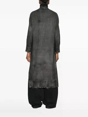Avant Toi Distressed-effect Longline Coat