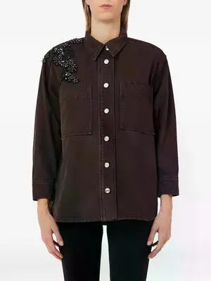 Liu Jo Bead-embellished Denim Shirt