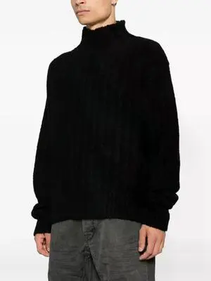 Rick Owens Ribbed-knit High-neck Sweater