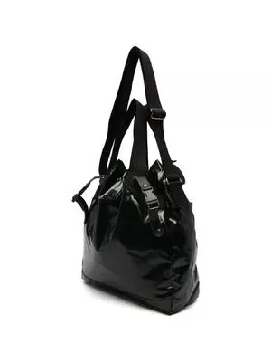 JACK GOMME Glossy Drawstring Shoulder Bag