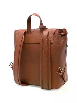 Moschino Logo-plaque Pebbled Backpack